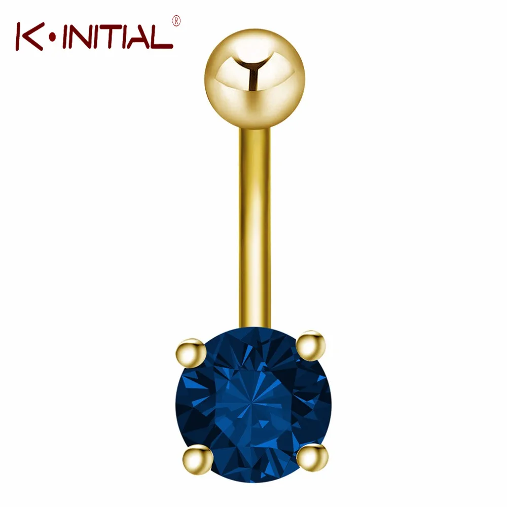 Kinitial 1Pcs New Sexy Rhinestone Belly Button Ring Fashion Body ...