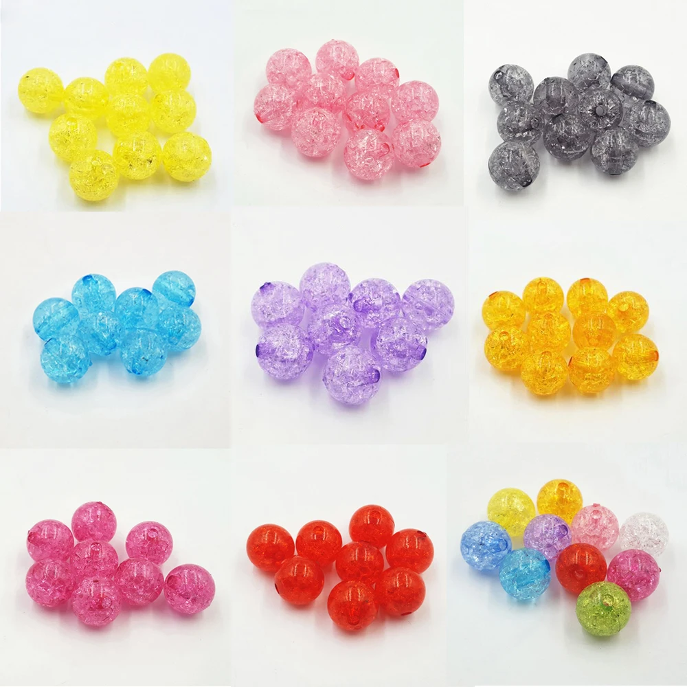 Acrylic Beads - Color 8mm/10mm/12mm/14mm/20mm Clear Acrylic Round Beads ...