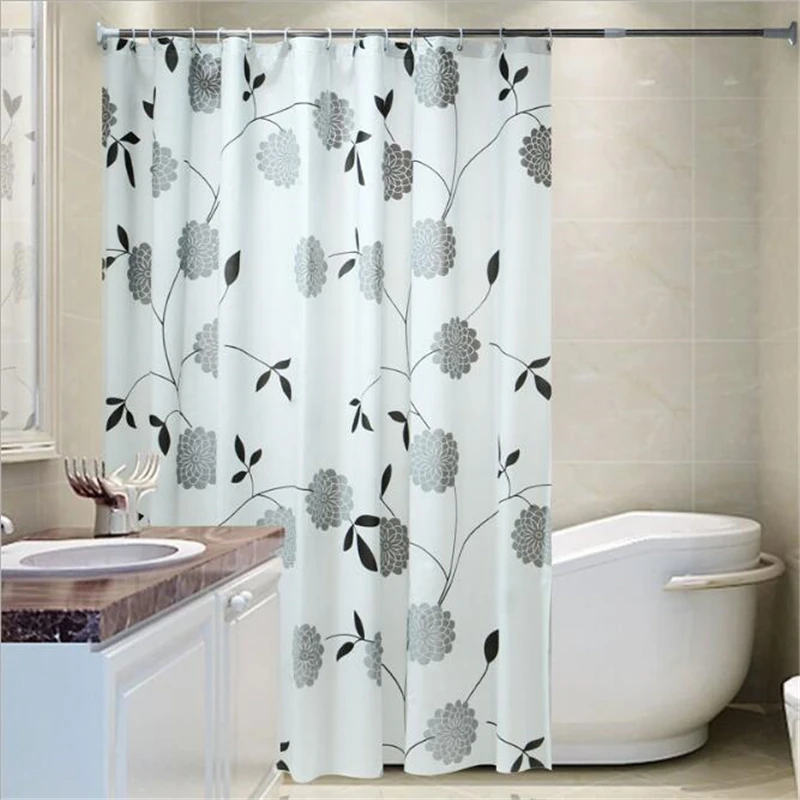Buy Peva Black Peony Waterproof And Mildew Proof