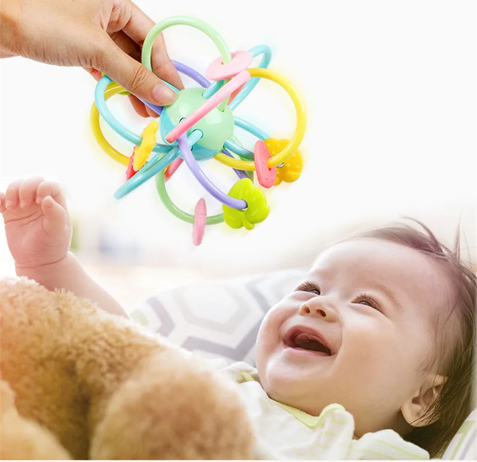 Baby Toys Activity Ball Baby Toys 0 12 Months Baby Rattle Ball Gnaw ...