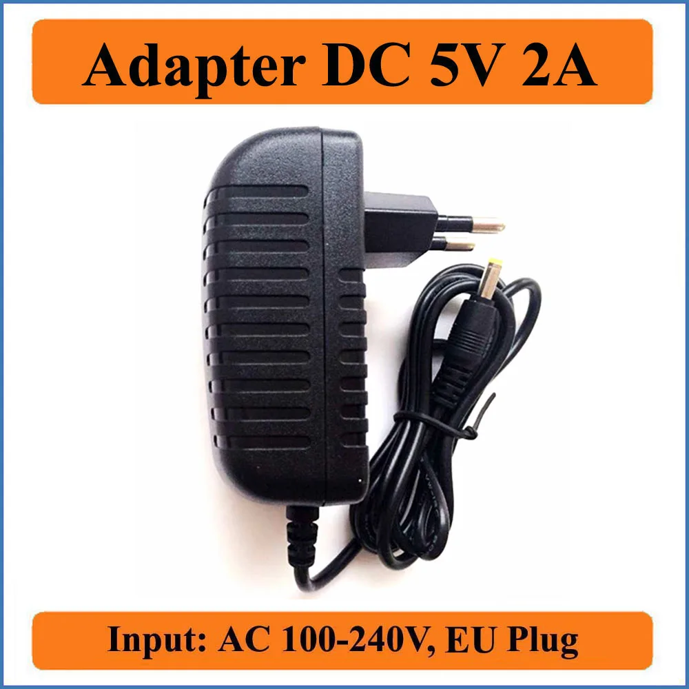 5V 2A EU Plug AC DC Adapter AC 100V 240V Converter Adapter to DC 5V ...