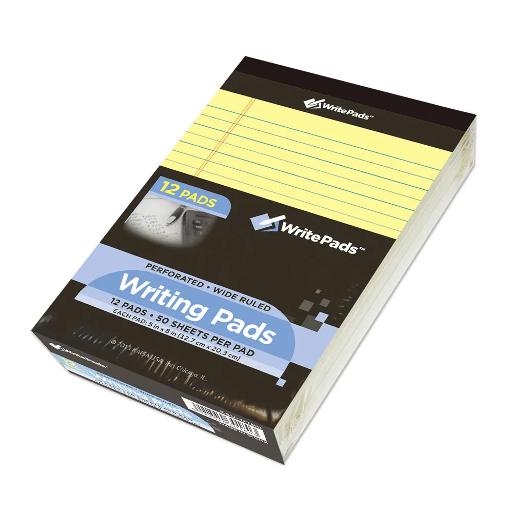 Hot Writing Pad USA Style Memo Pad A5 12PCS 50 Sheets Legal Pad Easy