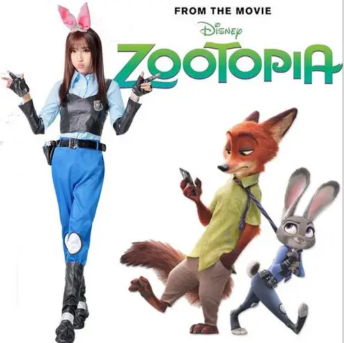 2016 newest cartoon Halloween costume for adult Zootopia Cosplay ...