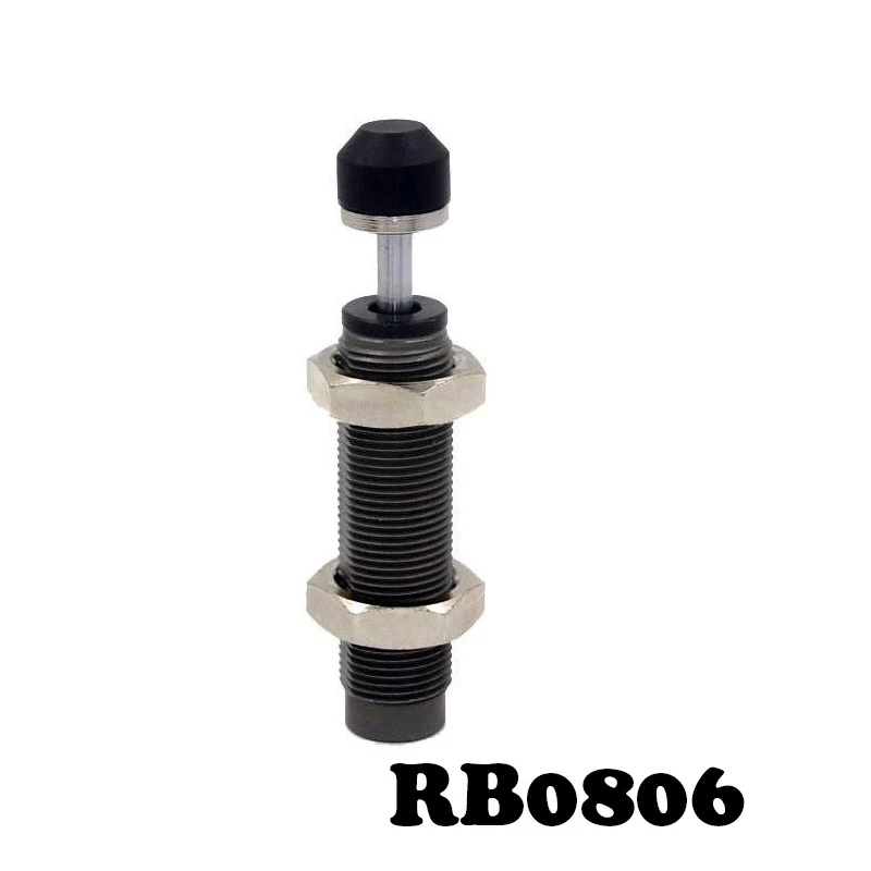 Rb0806 공압 실린더 충격 흡수 장치 rb0806 o.d. 나사 크기 8mm 스트로크 6mm rb 시리즈 버퍼 ...