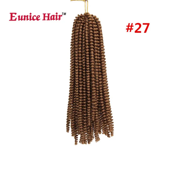 6 inch Crochet Braids Spring Twist Eunice Hair Kanekalon Synthetic Hair ...