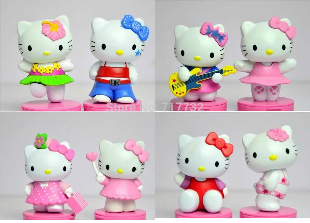 TraVelMall 8pcs/set Lovely Classic Limited Edition Hello Kitty Toy ...