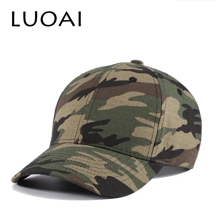 LUOAI New Camouflage Hats For Men Women Cotton Camo Baseball Cap ...