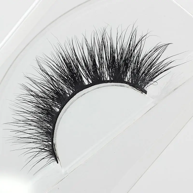 High Quality Mink False Eyelashes Natural Long Crisscross Messy ...