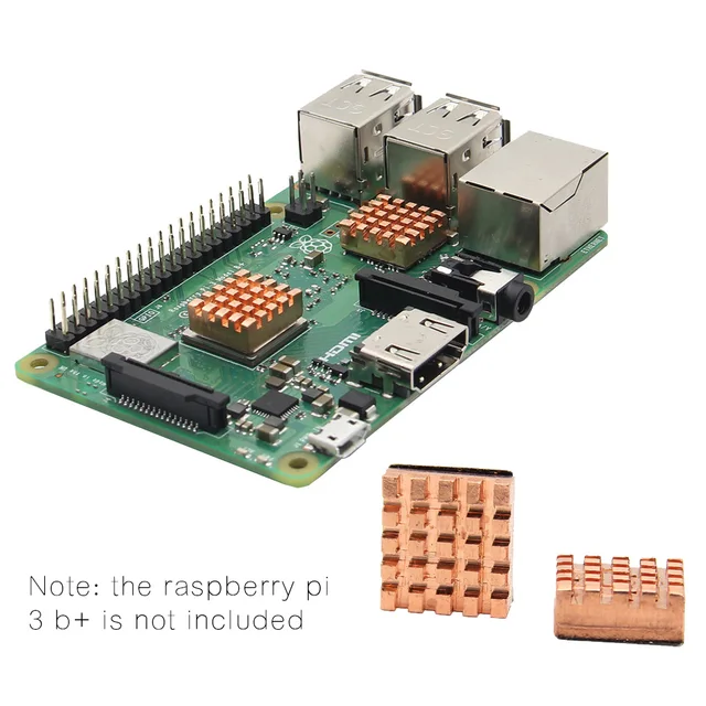 Raspberry Pi 3 B+ Heatsink Heat Sink 2Pcs Copper Heat Sink for ...