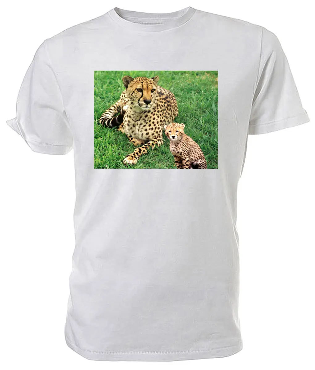 Cheetah T shirt, WILDLIFE Choice of size & colour!|T-Shirts| - AliExpress