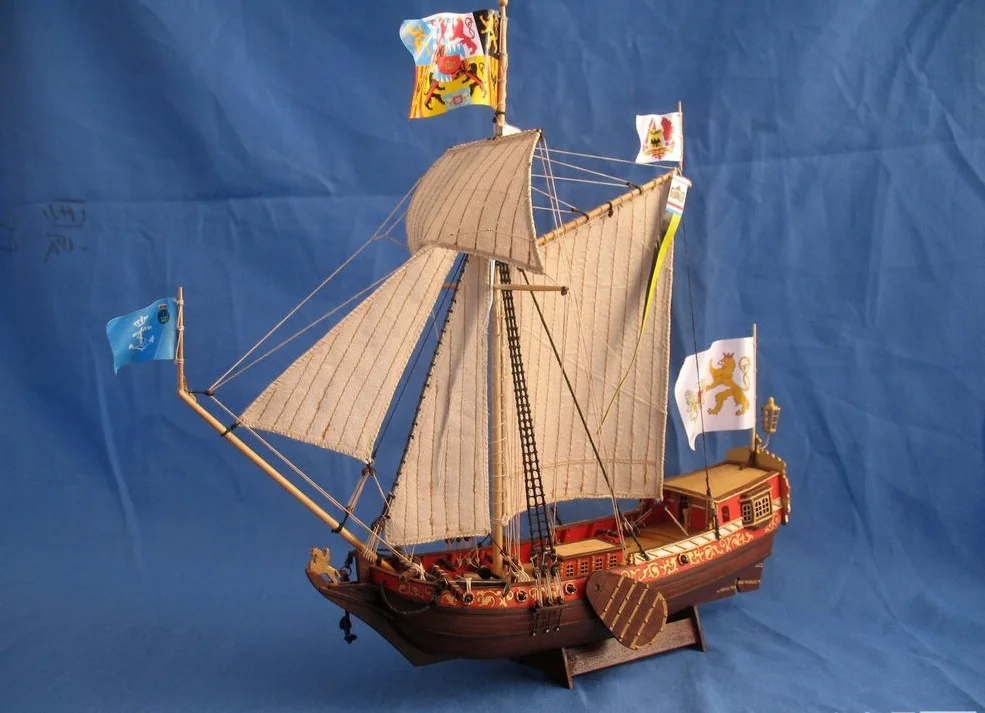 Free shipping wooden assembly model kits classical sailing boat Dutch ...