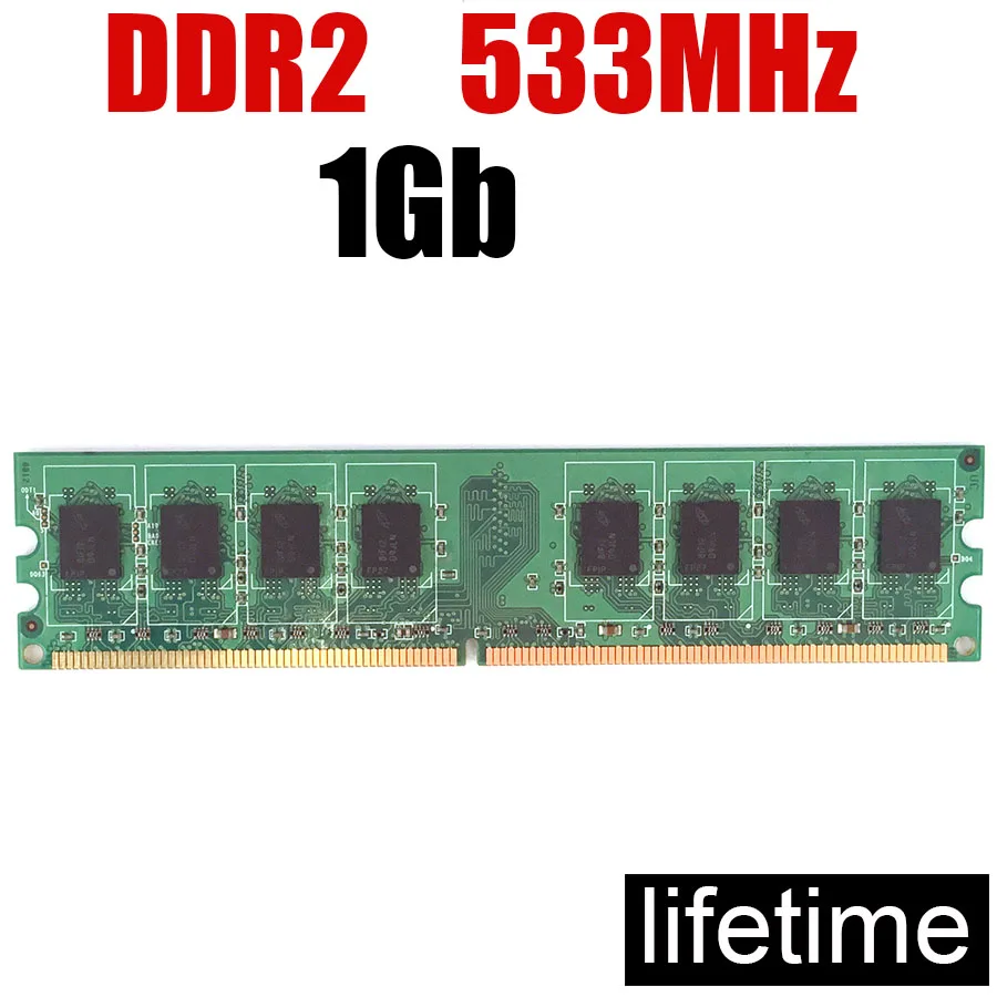 RAM 1 Gb de memoria RAM DDR2 533 1 Gb 2Gb 4Gb DDR 2 1 Gb/para PC DIMM 1 Gb ddr2 533MHz 4G 2G 1G ...