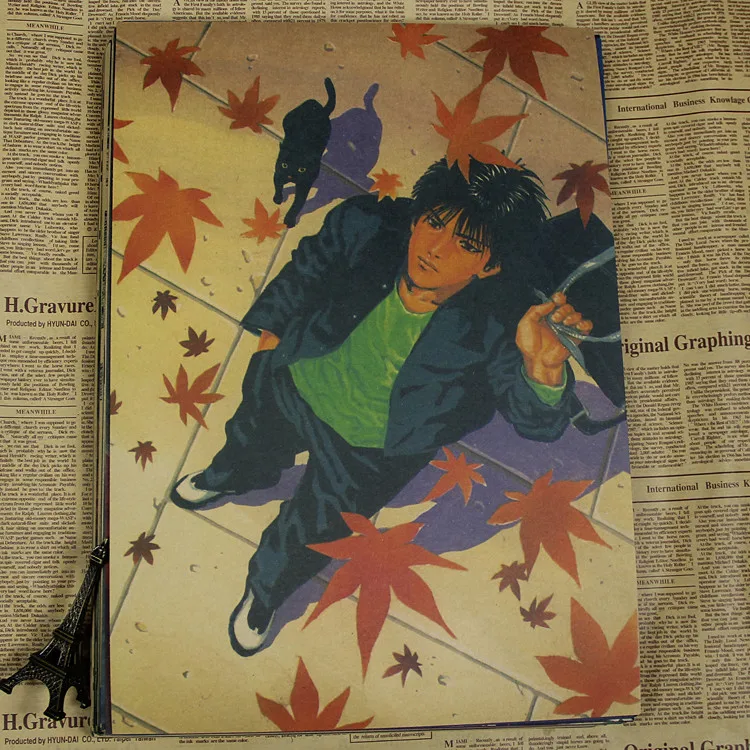 SLAM DUNK kraft poster wall sticker Hanamichi Sakuragi Rukawa Kaede ...