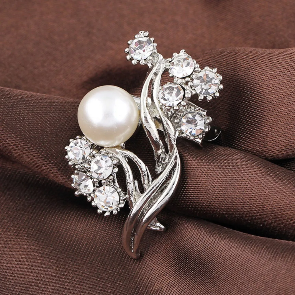 Korean Version Elegant Exquisite Imitation Pearl Brooch For Women Gift ...