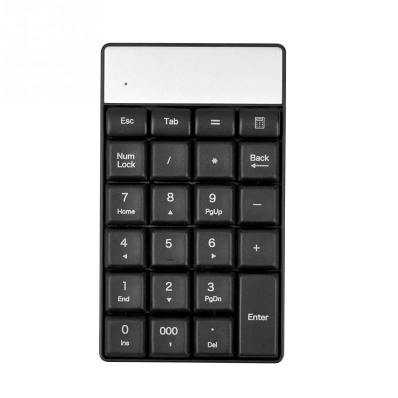 Negro USB 2,4G teclado numérico inalámbrico 23 teclas pequeño Mini ...