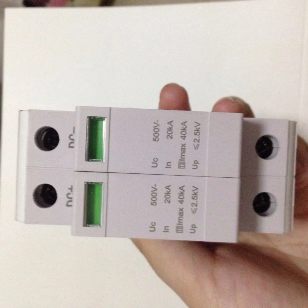 SPD 2P 20KA~40KA 500V DC Surge Protector protection Low voltage ...