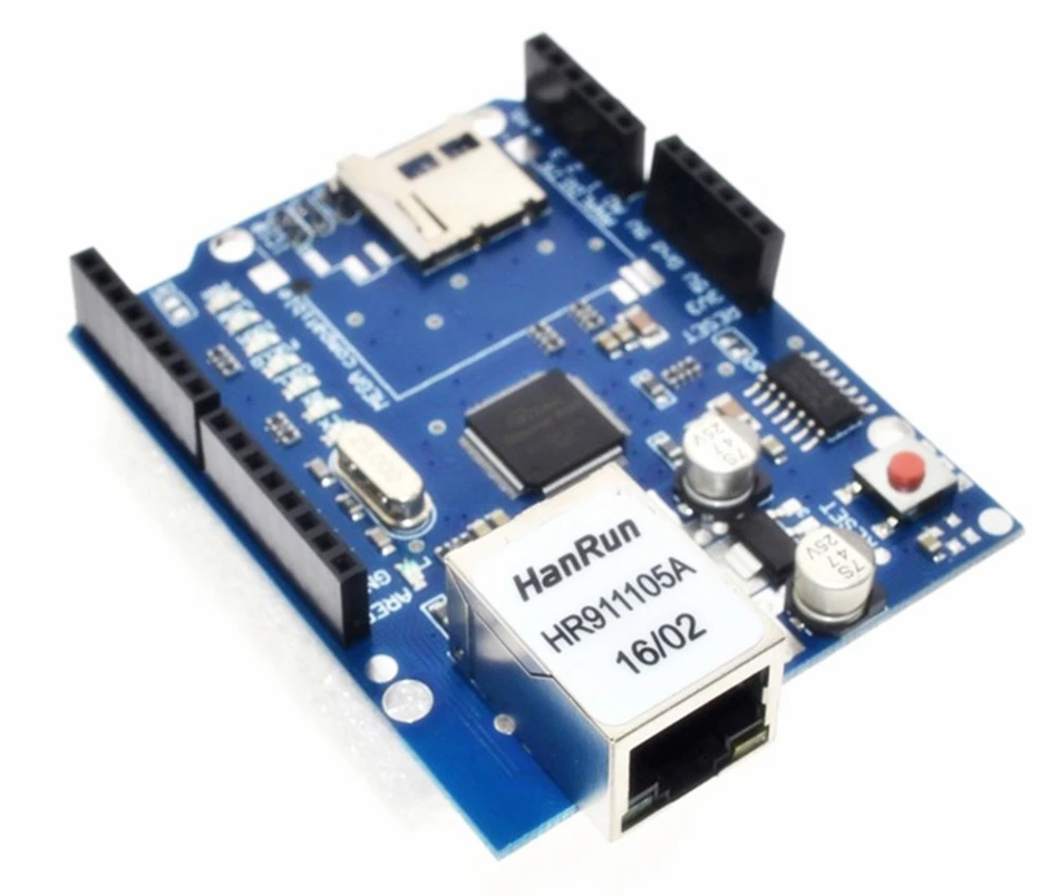 Escudo Ethernet W5100, módulo de placa de expansión de red para Arduino ...