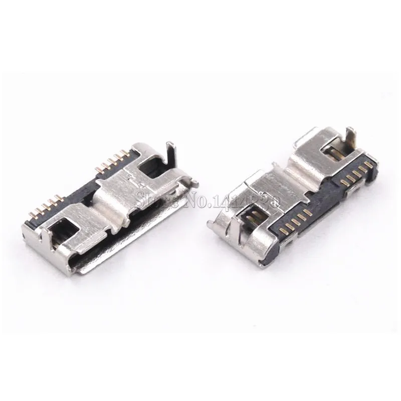 10PCS-Micro-USB-3-0-Female-10Pin-Socket-PCB-Soldering-Connectors-For ...