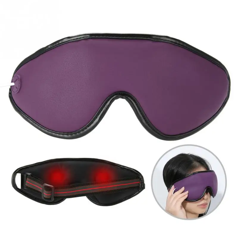 Magnetic Therapy Heating Eye Mask Massage Eyemask Lavender Carbon Fiber Hot Compress Eye