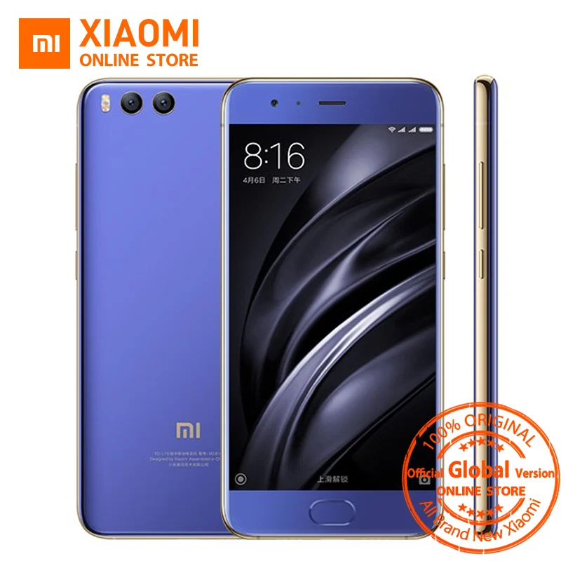 Global Version Xiaomi Mi6 Mi 6 Mobile Phone 6GB RAM 64GB ROM Snapdragon ...
