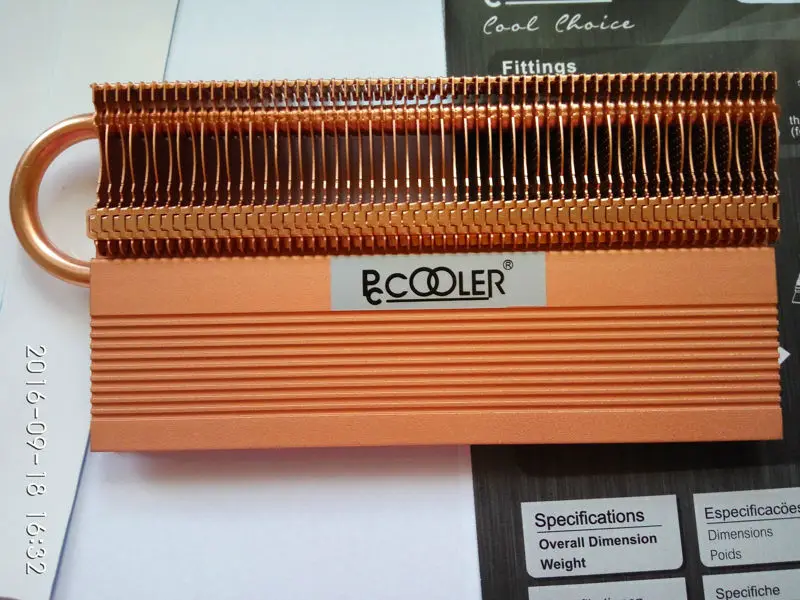 Buy Online Pure copper Heat pipe Top-end Memory cooling RAM cooler RAM heatsink memory cooler ...