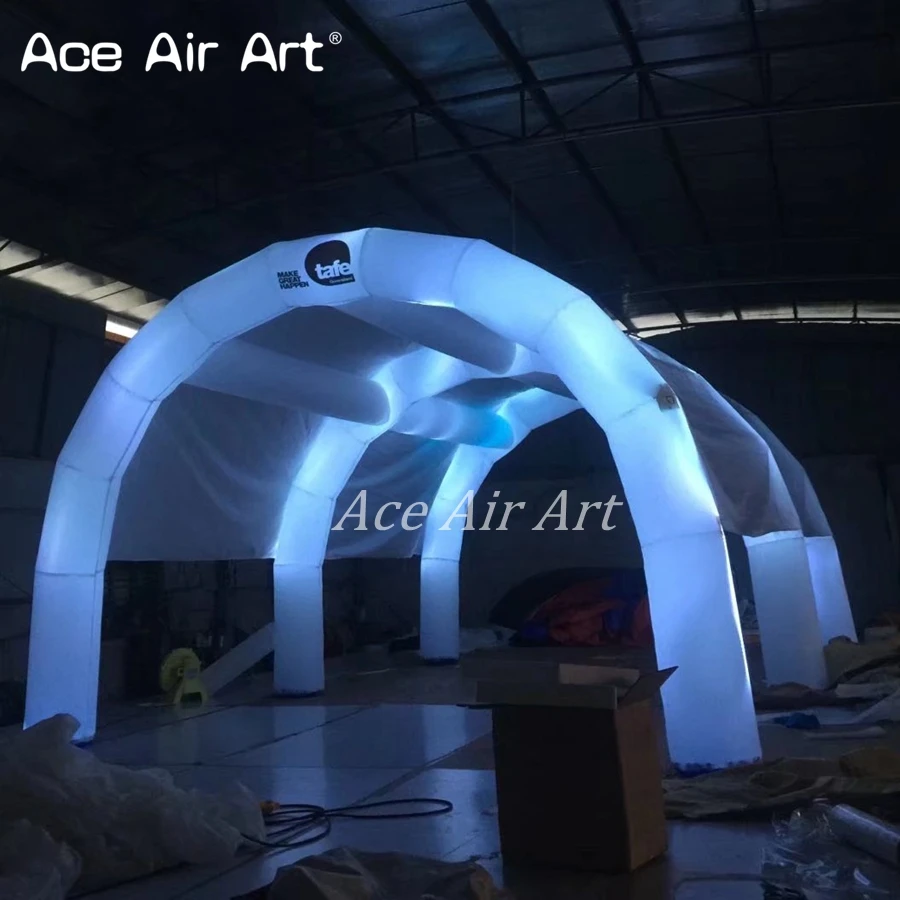 Giant-Portable-White-led-Lighting-Inflatable-Tunnel-Party-Through ...
