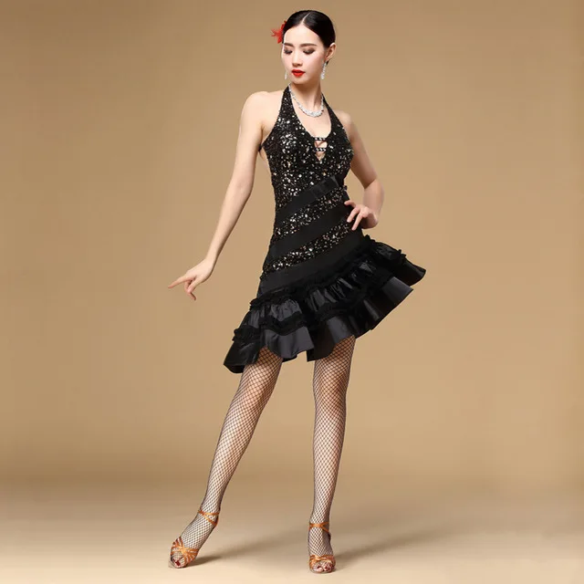 New 2017 Ballroom Dancing Salsa Dance Dresses Girls Costumes Latin