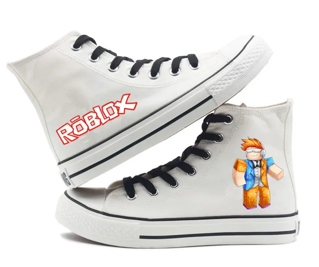 Aliexpress.com : Buy Unisex Game Roblox canvas High top Flat Shoes ...