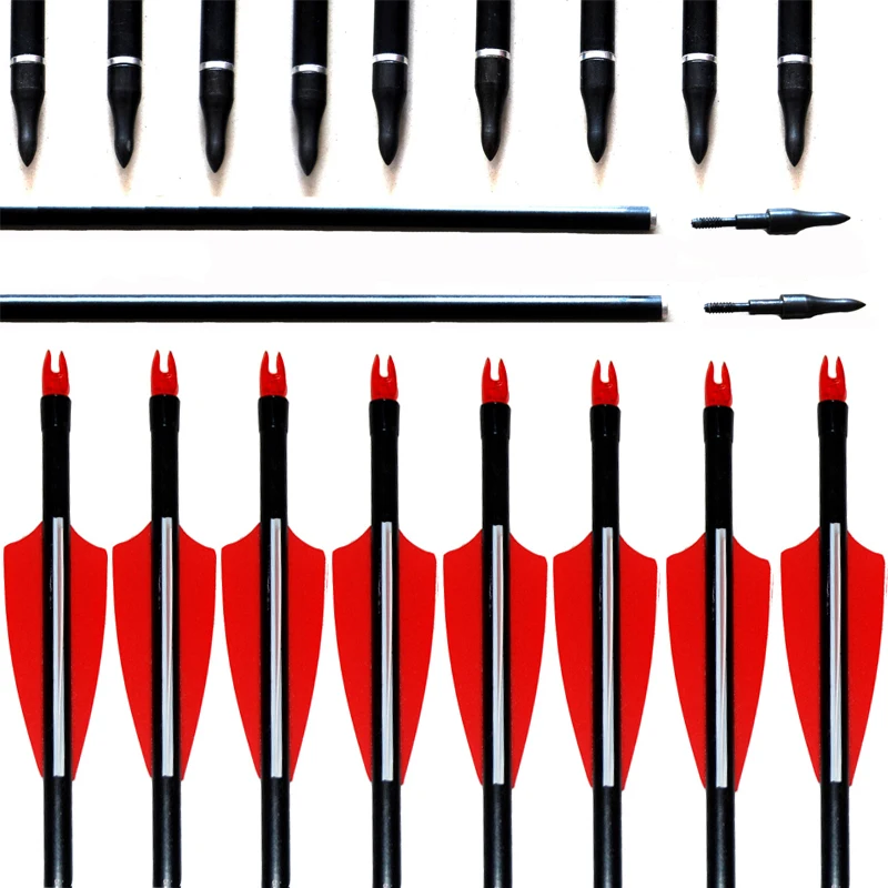 1 30pcs/lot 28inch Target Hunting Arrows Fiberglass Arrow with ...