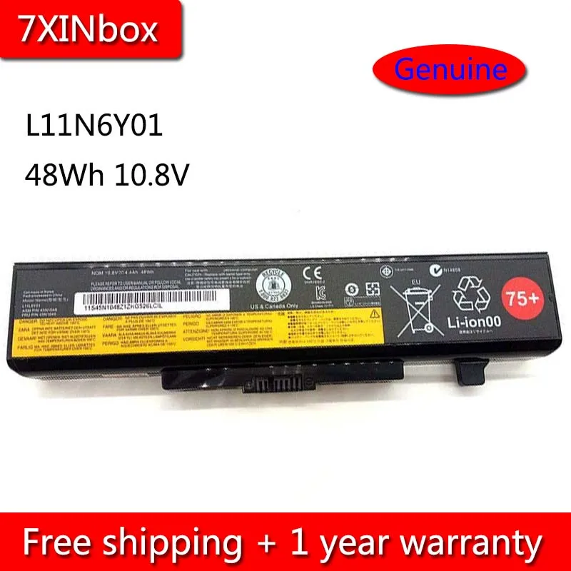 7XINbox 48Wh L11S6Y01 L11M6Y01 배터리, 레노버 E430 E440 E530 G480 G580 G585 G780 Y480 Y580 G500 G505 ...