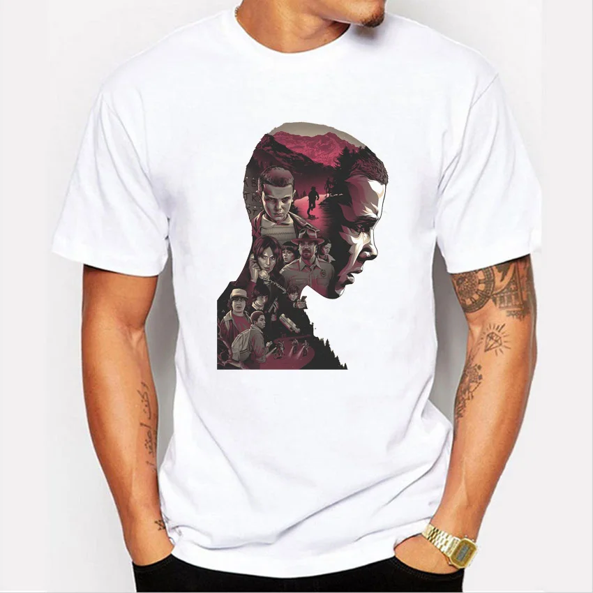 New 2017 Fashion Stranger Things Print T shirts Original 3d Character ...