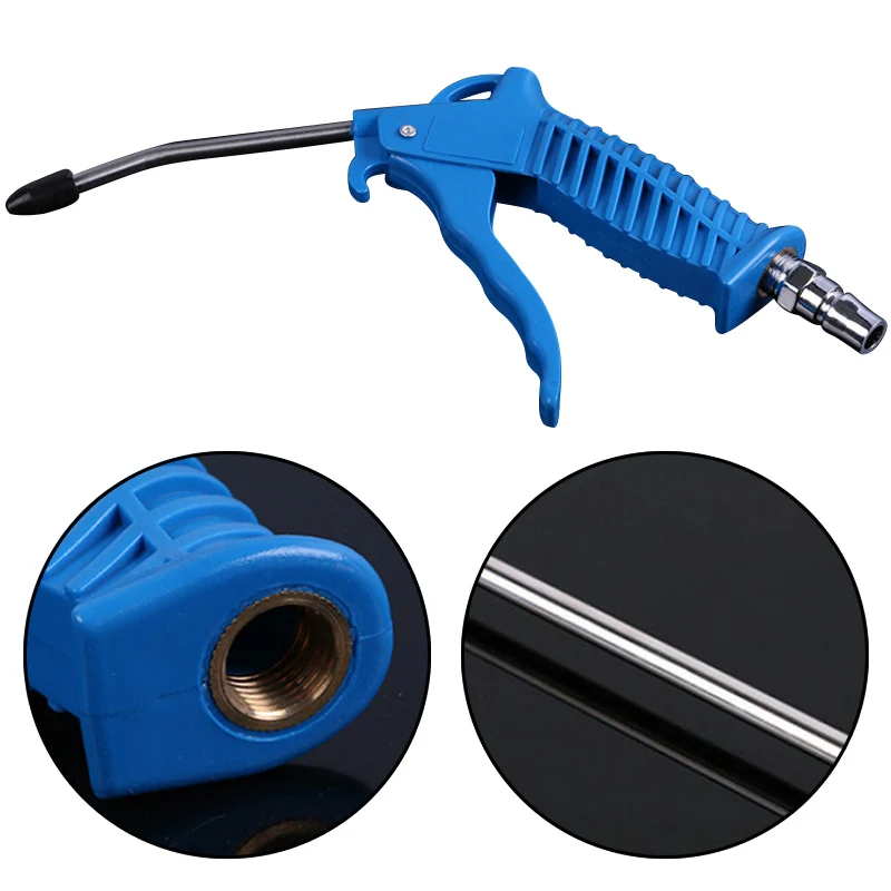 Dust Gun Pneumatic Tool Plastic Handle Angled Bent Nozzle Air Duster ...