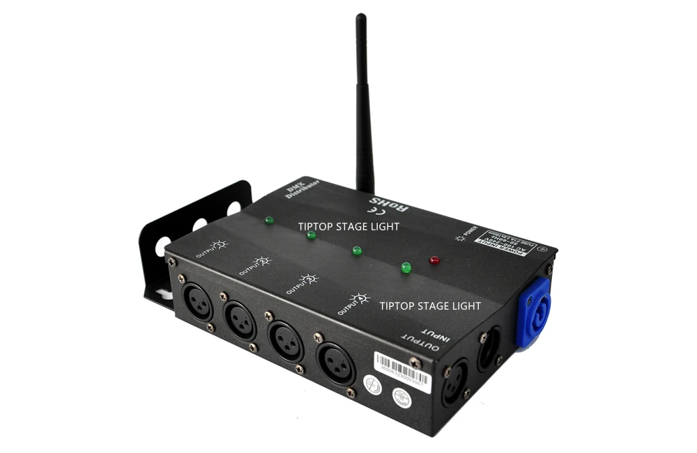 4 Way DMX Wireless Distributor | Tiptoplight