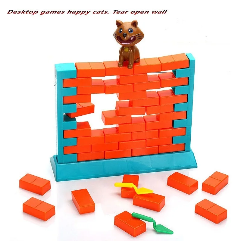 Creative Wall Destroy Game Cartoon Cat Demolish Wall Interactive Family ...
