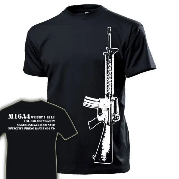 Cool Summer Streetwear M16A4 Data Us Army Navy Marin Corps Military Gun ...