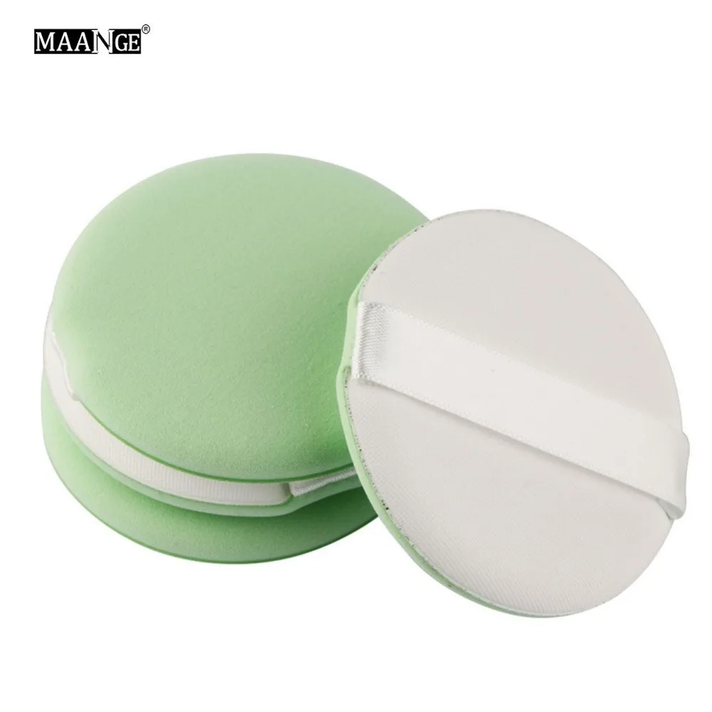 Maange 4pcs 페이스 바디 파우더 퍼프 코스메틱 메이크업 소프트 클렌징 에어 쿠션 Bb 파운데이션 메이크업 스펀지 퍼프
