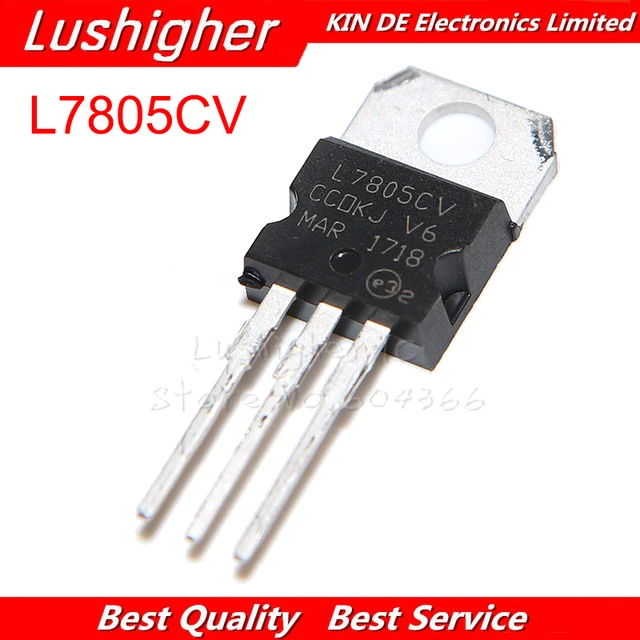 Source TO-220 Three-terminal Voltage Regulator L7805CV IC, 48% OFF