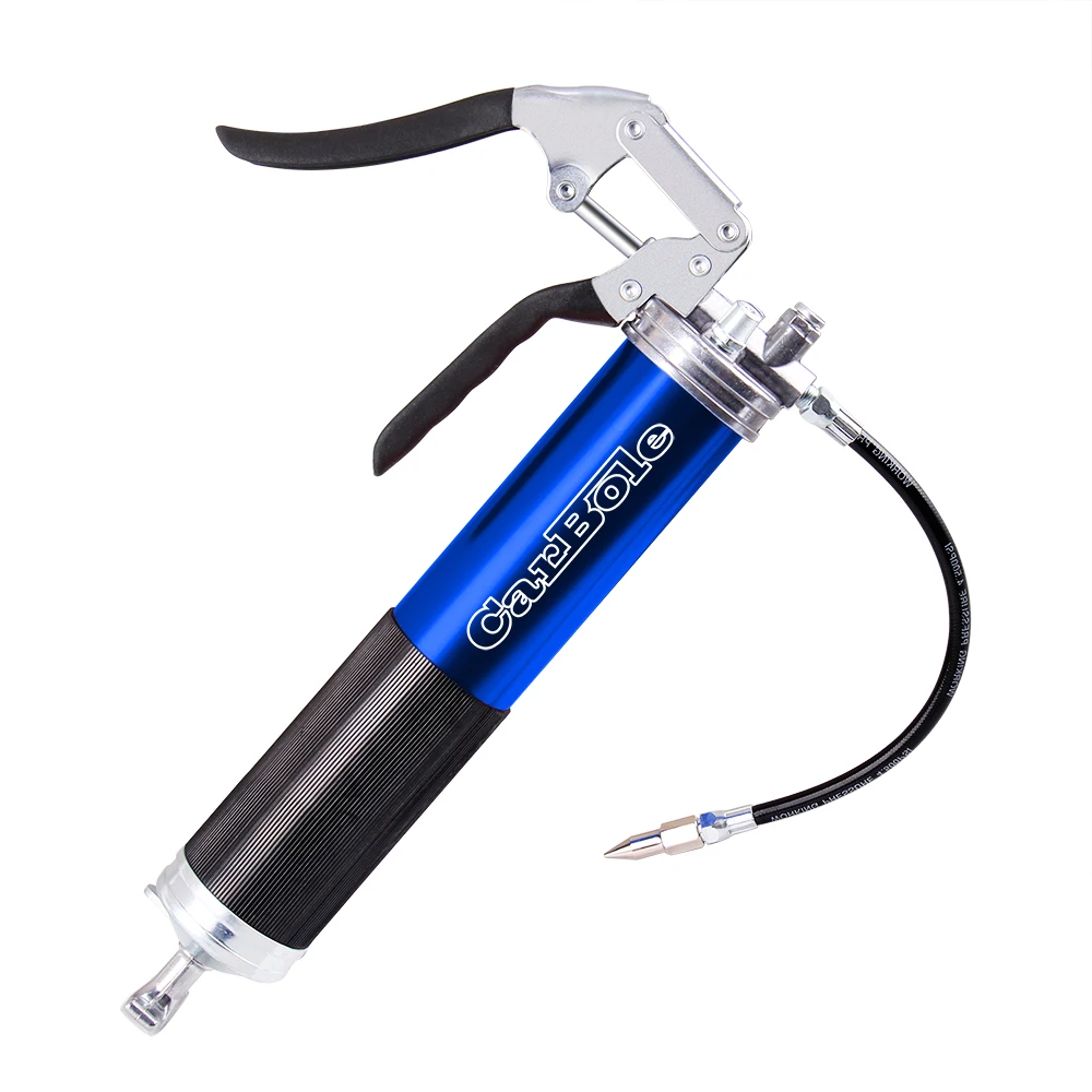 CARBOLE Heavy Duty Pistol Grip Grease Gun with Whip Hose and Rigid Pipe ...