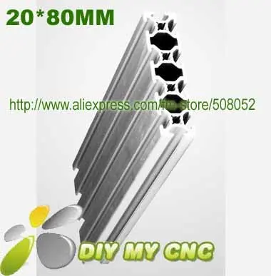 Length:1500mm Aluminum Profile D-6-2080 Aluminum Extrusion For Cnc ...