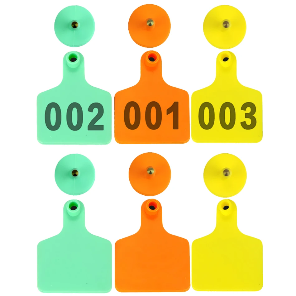 100 pcs cattle ear tag cow TPU tag animal husbandry marker signs for ...