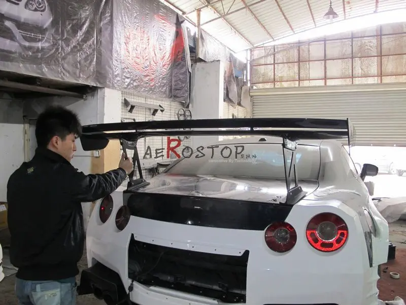 R35 GTR VOLTEX TYPE 5 STYLE REAR GT WING 1600MM BLADE & SIDE PLATE ...