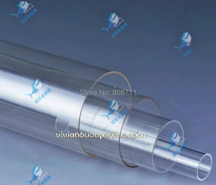 50cm Clear arcylic pipe Plastic Plexiglass tube Pipe tube boite ...
