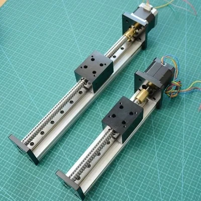Nema17 ball screw n linear rail equipt 17N1204 100 linear guides-in ...