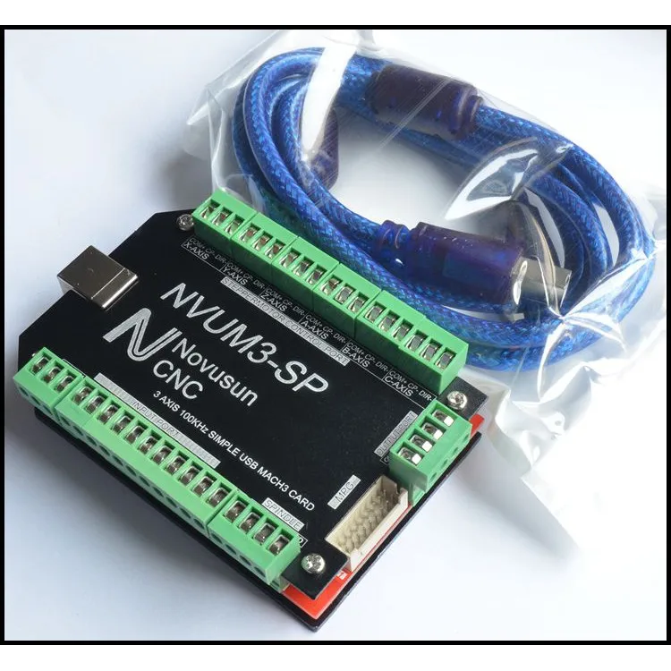 Tarjeta de interfaz NVUM3 SP USB MACH3 controlador CNC de 3 ejes 100 KHz para Motor paso a paso ...