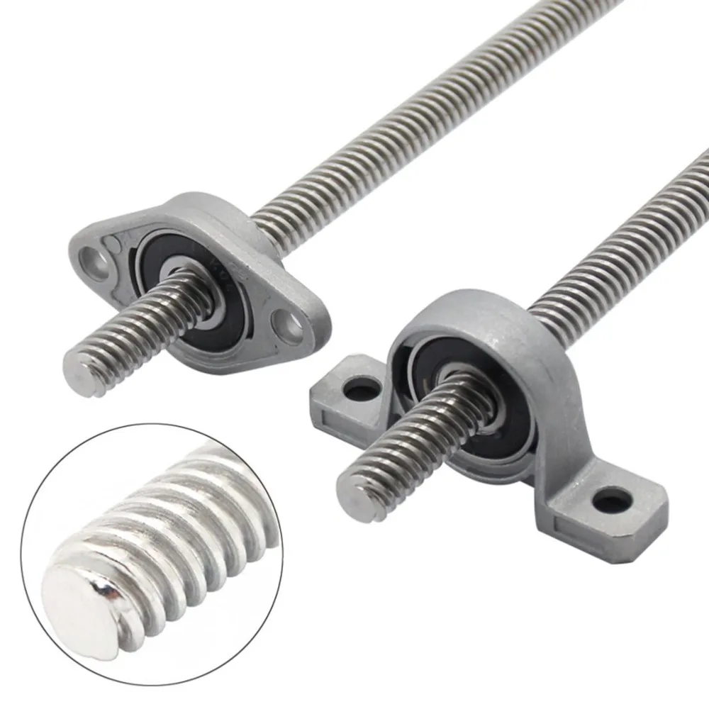 T8 Blei schraube 200mm 8mm messing kupfer mutter lager Halterung Flexible Kupplung 3D drucker ...