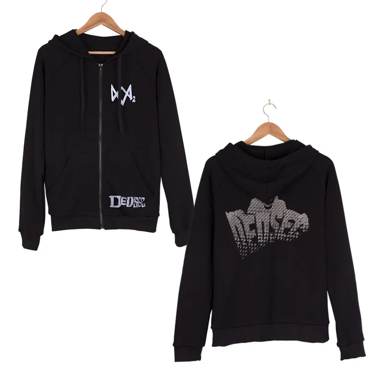 2016 Game Watch Dogs 2 WD2 DEDSEC Logo Hoodie Black Cotton Zip Up Mens ...