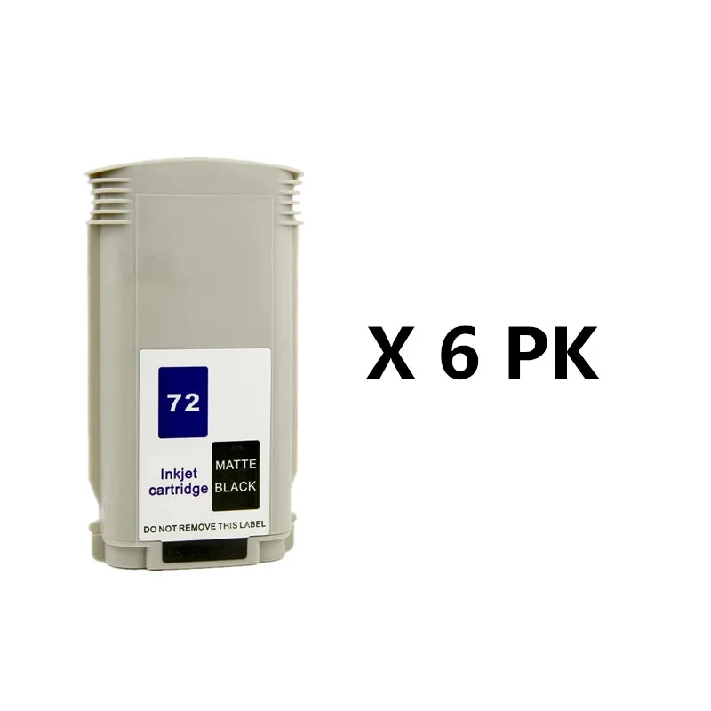 6 PK Matte Black Compatible ink cartridge for HP Designjet T610 T1120 ...
