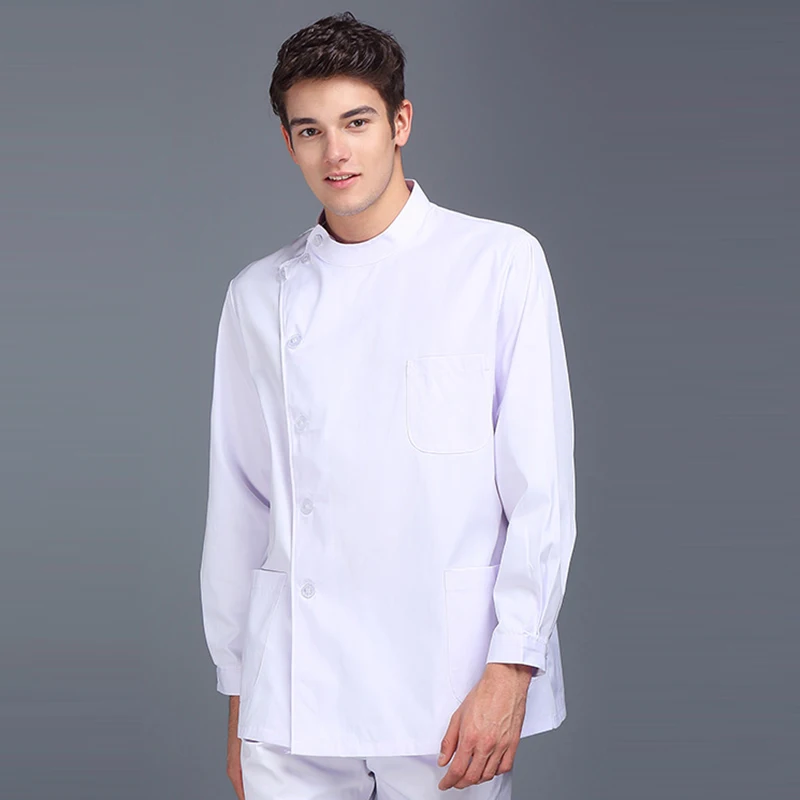 Men Scrub Tops Doctor Nurse Uniform Homme Hospital Surgical Jacket ...