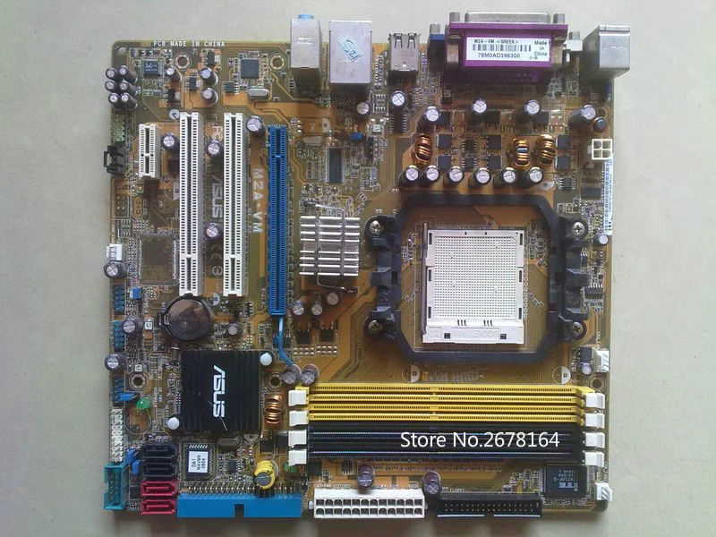 original Desktop motherboard Asus M2A VM // 690G /DDR2 RAM 8GB GOOD ...