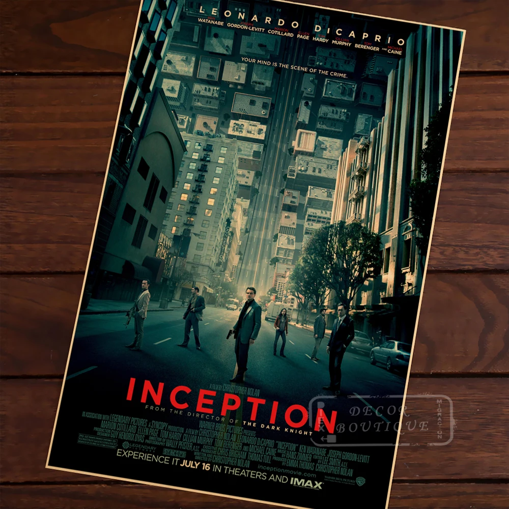 Inception science fiction film Classic Vintage Retro Canvas Painting ...